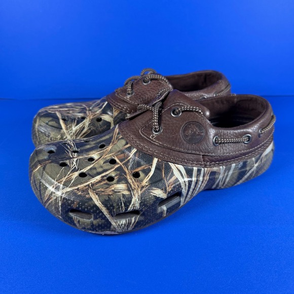 CROCS | Shoes | Crocs Islander Mens 7 Realtree Camo Boat Shoe Comfort ...